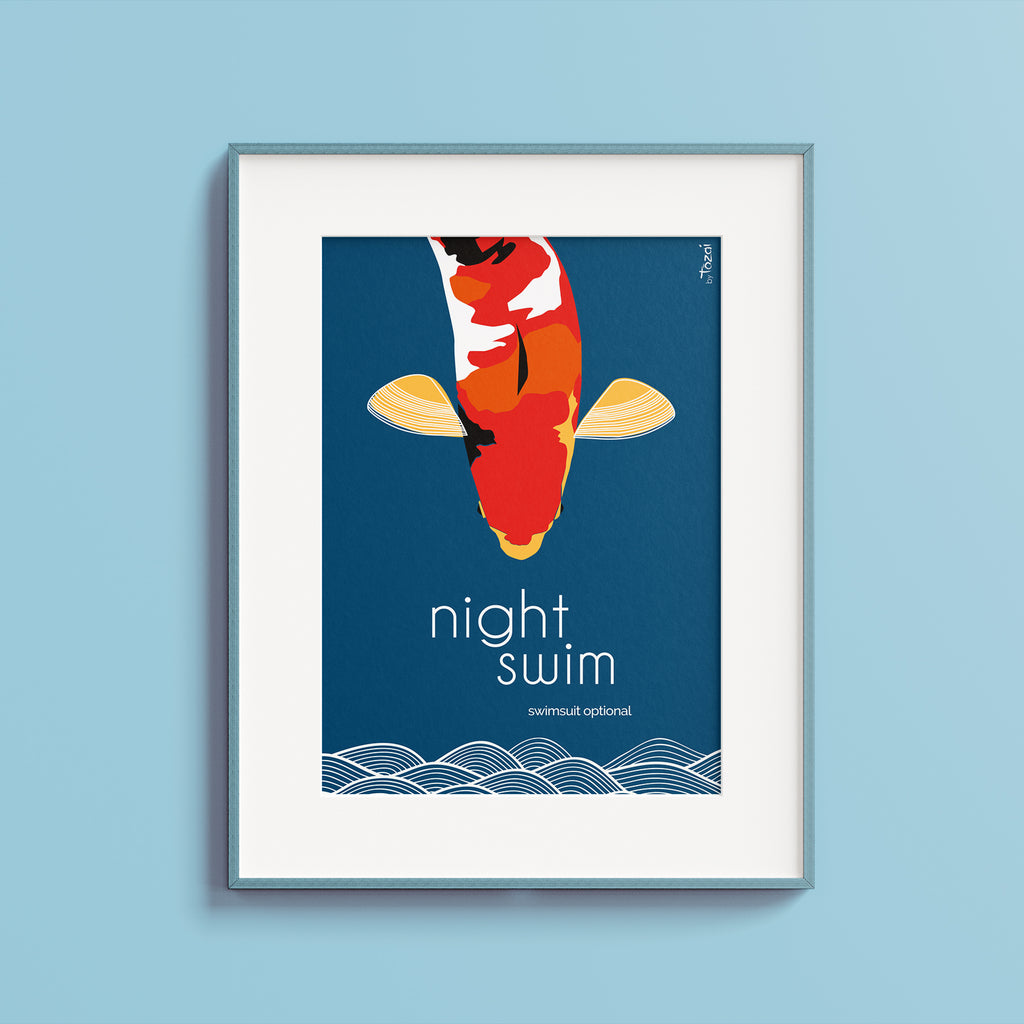 Night Swim Poster – Tozai Sake